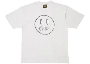 Drew House Sketch Mascot Short Sleeve Tee Shirt - White