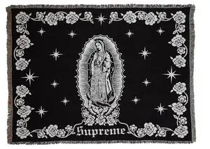 Supreme Virgin Mary Blanket - Black