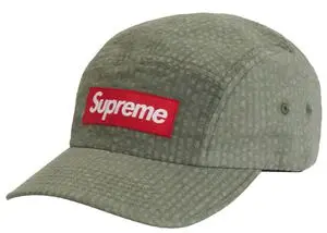 Supreme Washed Seersucker Camp Cap - Taupe