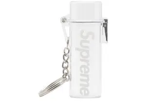 Supreme Waterproof Lighter Case Keychain - Clear
