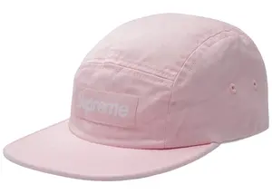 Supreme Washed Chino Twill Camp Cap - Light Pink