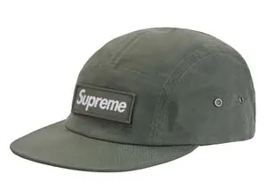 Supreme Waxed Cotton Camp Cap - Olive