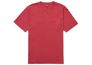 Supreme Washed Short Sleeve Tee Shirt - Red