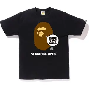 A BATHING APE Xxv Ape Head Tee Shirt - Black