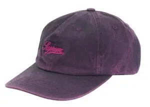 Supreme Washed Twill 6-panel Cap - Purple