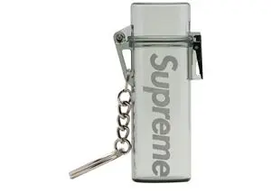 Supreme Waterproof Lighter Case Keychain - Smoke