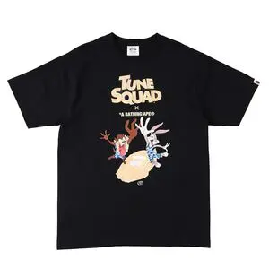 A BATHING APE X Space Jam Tee Shirt - Black