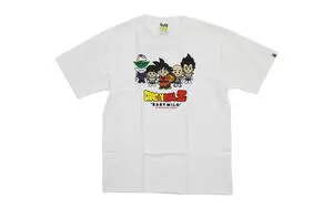 A BATHING APE Dragon Ball Z Fighters Tee Shirt - White