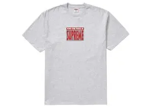 Supreme Who The Fuck Tee Shirt - Ash Grey