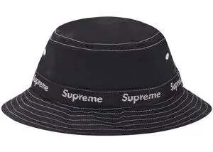 Supreme Webbing Crusher Hat - Black