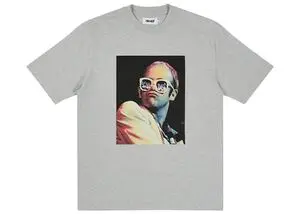 PALACE Elton John Icon T-shirt - Grey Marl