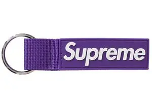 Supreme Webbing Keychain - Purple