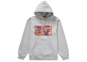 Supreme Gremlins Hooded Sweatshirt - Heather Grey