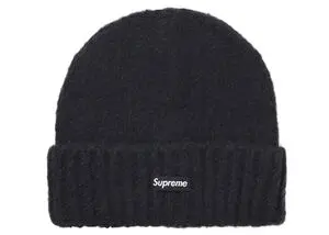 Supreme Gradient Stripe Beanie - Solid Black