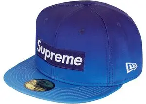 Supreme Gradient Box Logo Cap - Blue