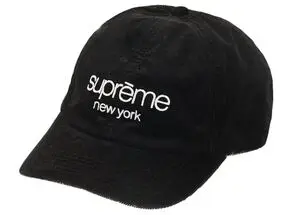 Supreme Gore-tex Corduroy 6-panel Cap - Black