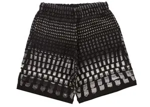 Supreme Gradient Grid Knit Short - Black