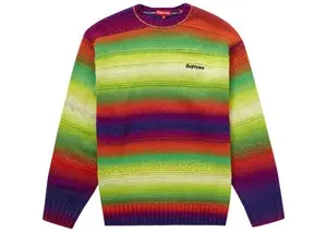 Supreme Gradient Stripe Knit Sweater - Multicolor