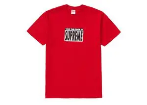 Supreme Who The Fuck Tee Shirt - Red