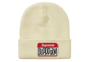 Supreme Gonz Nametag Beanie - Natural