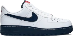 Nike Air Force 1 Low Usa - White/sport Red/metallic Gold