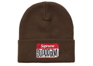 Supreme Gonz Nametag Beanie - Brown