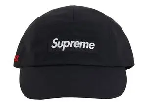 Supreme Goretex Long Bill Camp Cap - Black