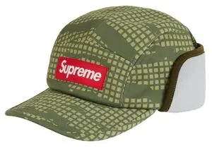 Supreme Windstopper Earflap Camp Cap - Olive Grid Camo