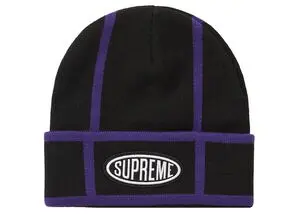 Supreme Grid Beanie - Black