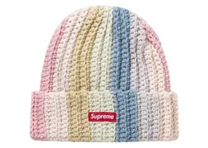 Supreme Gradient Crochet Beanie - Pink