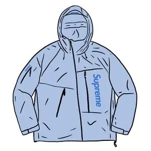 Supreme Gore-tex Paclite Shell Jacket - Light Blue