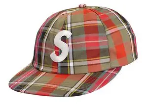 Supreme Gore Tex S Logo 6-panel Cap - Olive Plaid
