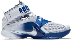Nike Lebron Soldier 9 Kentucky Sneakers - White/game Royal/metallic Silver