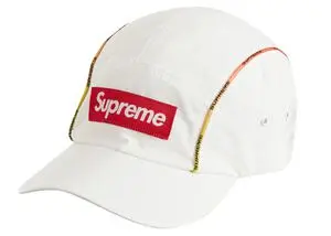 Supreme Gradient Piping Camp Cap - White