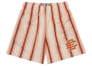 ERIC EMANUEL Ee Basic Short - Antique White/orange/pink Stripe