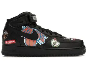 Nike Force 1 Mid Supreme Nba Sneakers - Black