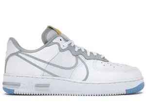 Nike Air Force 1 React - White/light Smoke Grey/university Gold