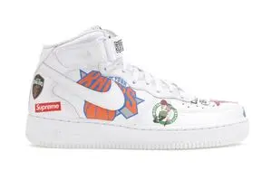Nike Air Force 1 Mid Supreme Nba - White