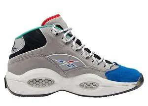 REEBOK Reebok Question Mid Draft Night 25th Anniversary Sneakers Solid Grey/vector Blueone-colorblack