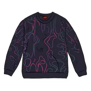 Supreme Half Tone Long Sleeve Top - Black