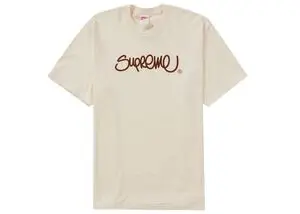 Supreme Handstyle Tee Shirt Natural
