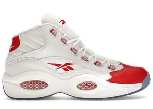 REEBOK Question Mid Sneakers - White/pearlized Red