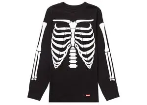 Supreme Hanes Bones Thermal Crew - Black