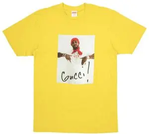 Supreme Gucci Mane Tee Shirt - Yellow