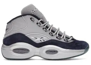 REEBOK Question Mid Georgetown Football Sneakers - Vector Navy Blue/silver Metallic/white