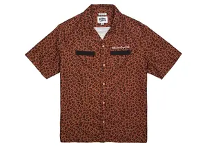 BILLIONAIRE BOYS CLUB Leone Woven Shirt - Brown/cheetah