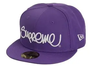 Supreme Handstyle New Era Cap - Purple
