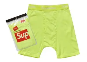 Supreme Hanes Boxer Briefs - Fluorescent Yellow