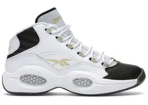 REEBOK Question Mid-top Sneakers - White/black/gold
