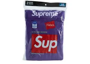 Supreme Hanes Boxer Briefs - Purple